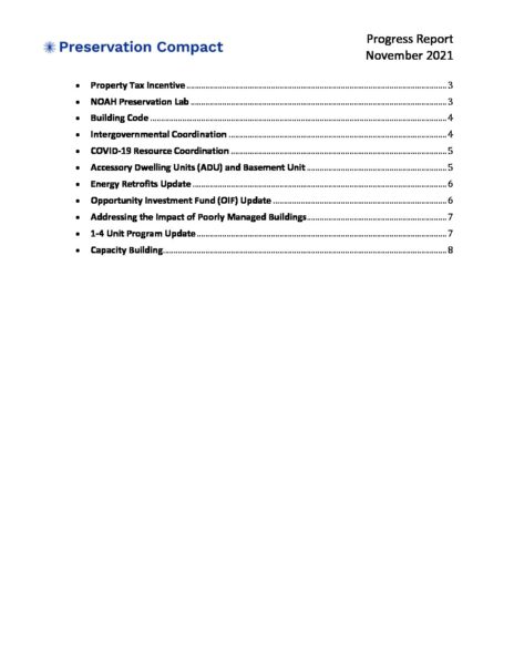 Progress Report Nov 2021.final | The Preservation Compact